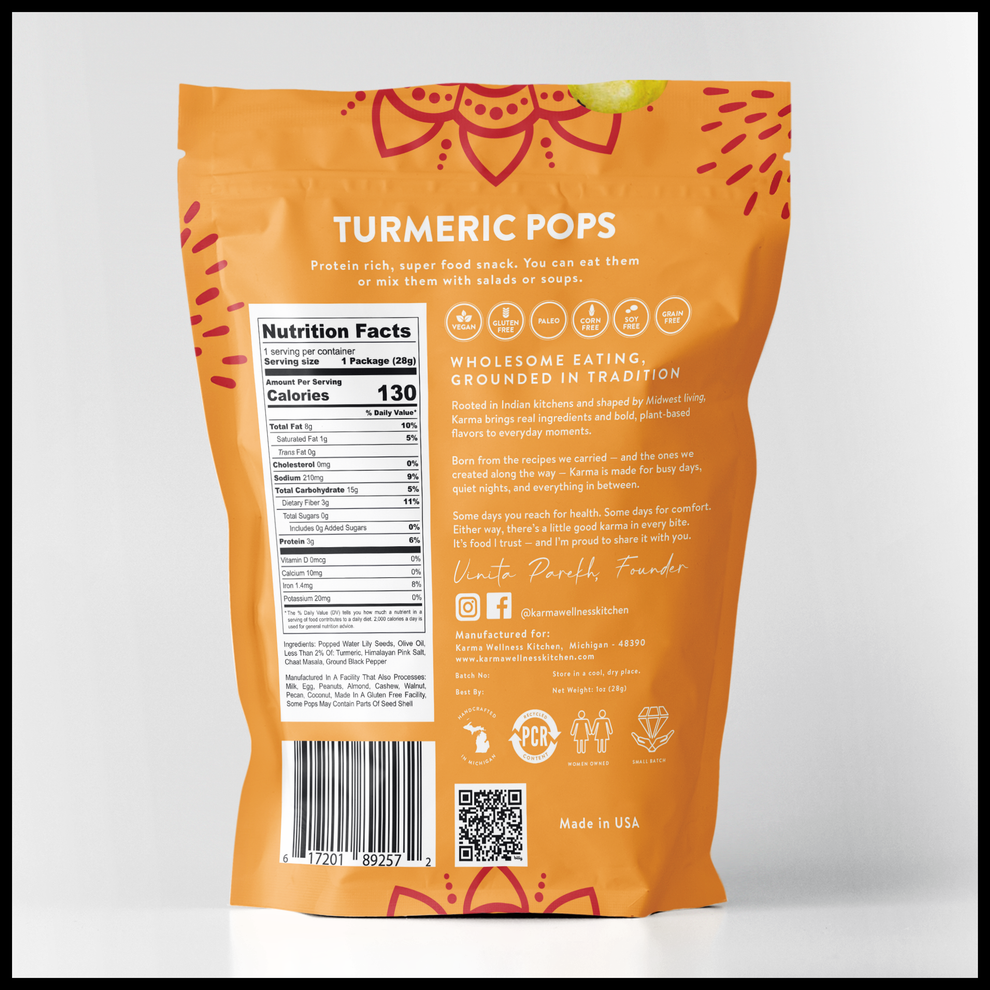 Turmeric Karma Popped Water Lily Seeds