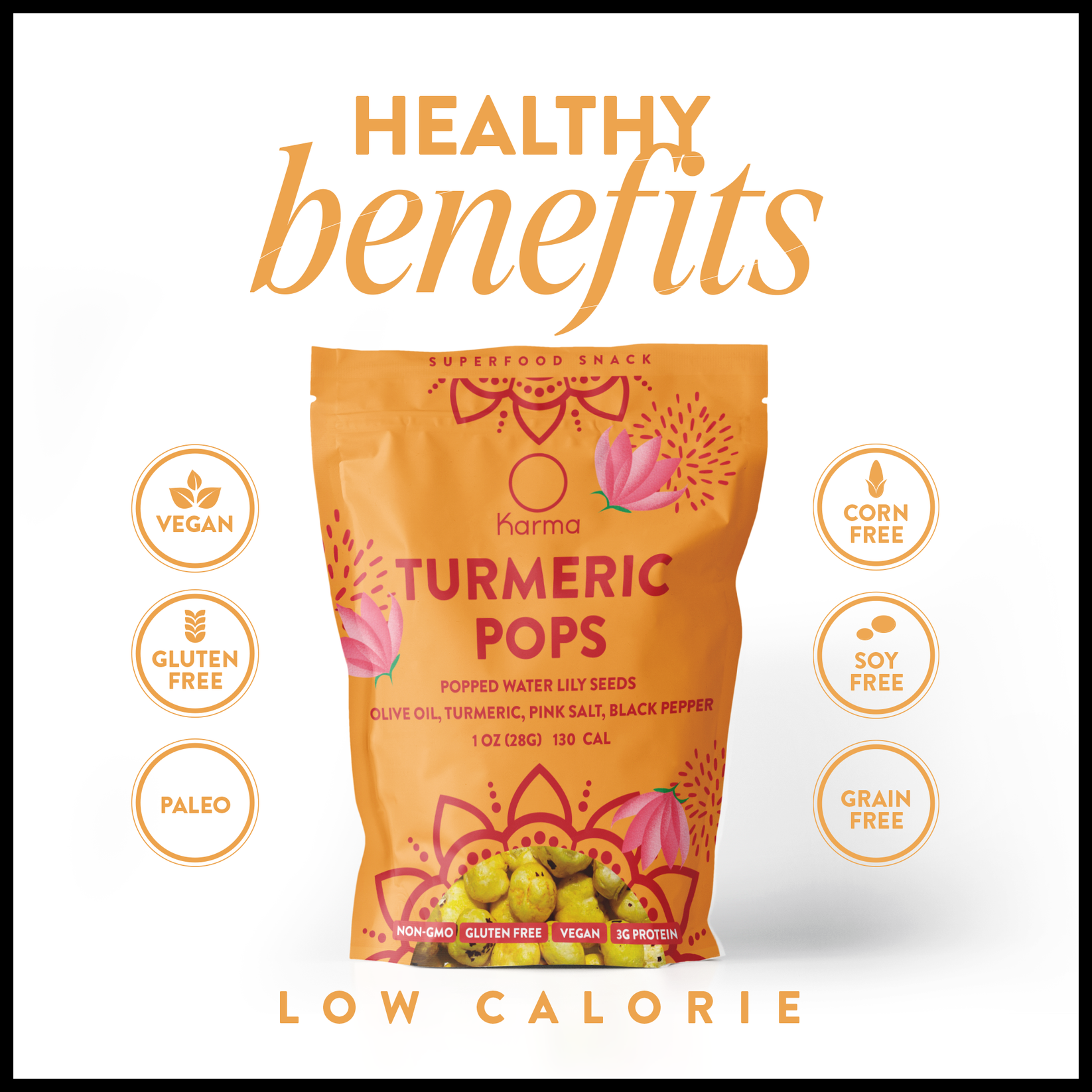 Turmeric Karma Popped Water Lily Seeds